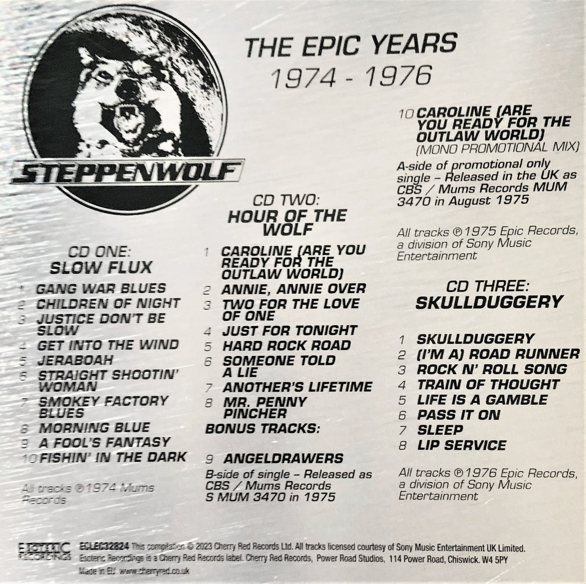 The Epic Years - 3CD Box Set – Steppenwolf